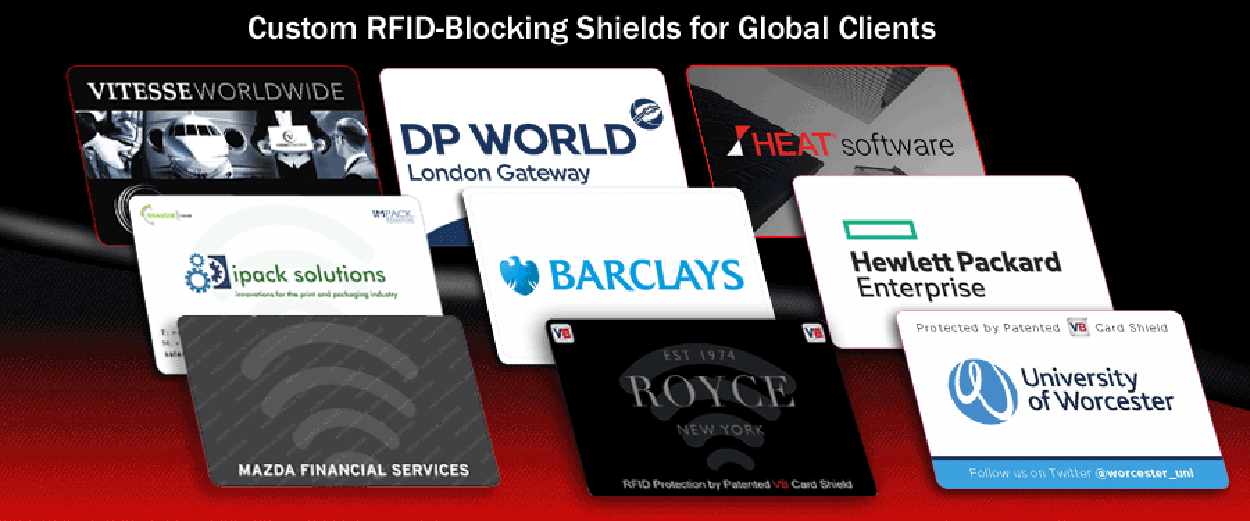 Brandable Patented RFID/NFC Contactless Card Shields - PrimeTech Print